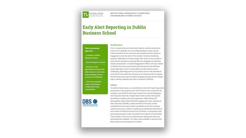 Early Alert Reporting in Dublin Business School - National Forum for ...