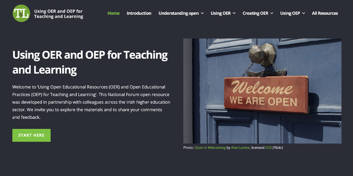 Resource: Using OER and OEP for Teaching and Learning - National Forum ...